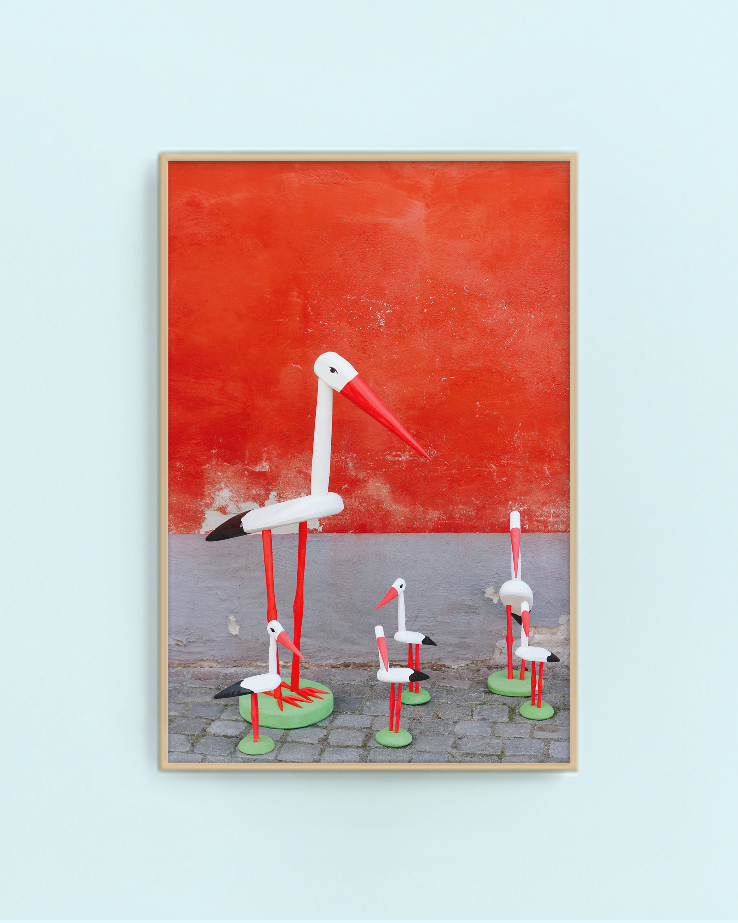 Red Malmo Cranes Gallery Art - Finding Beautiful Truth
